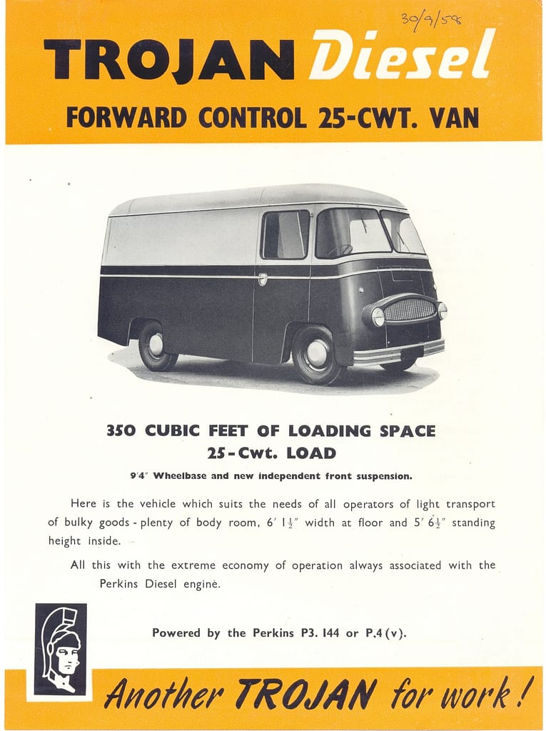 Post-War Vans - Trojan Museum Trust