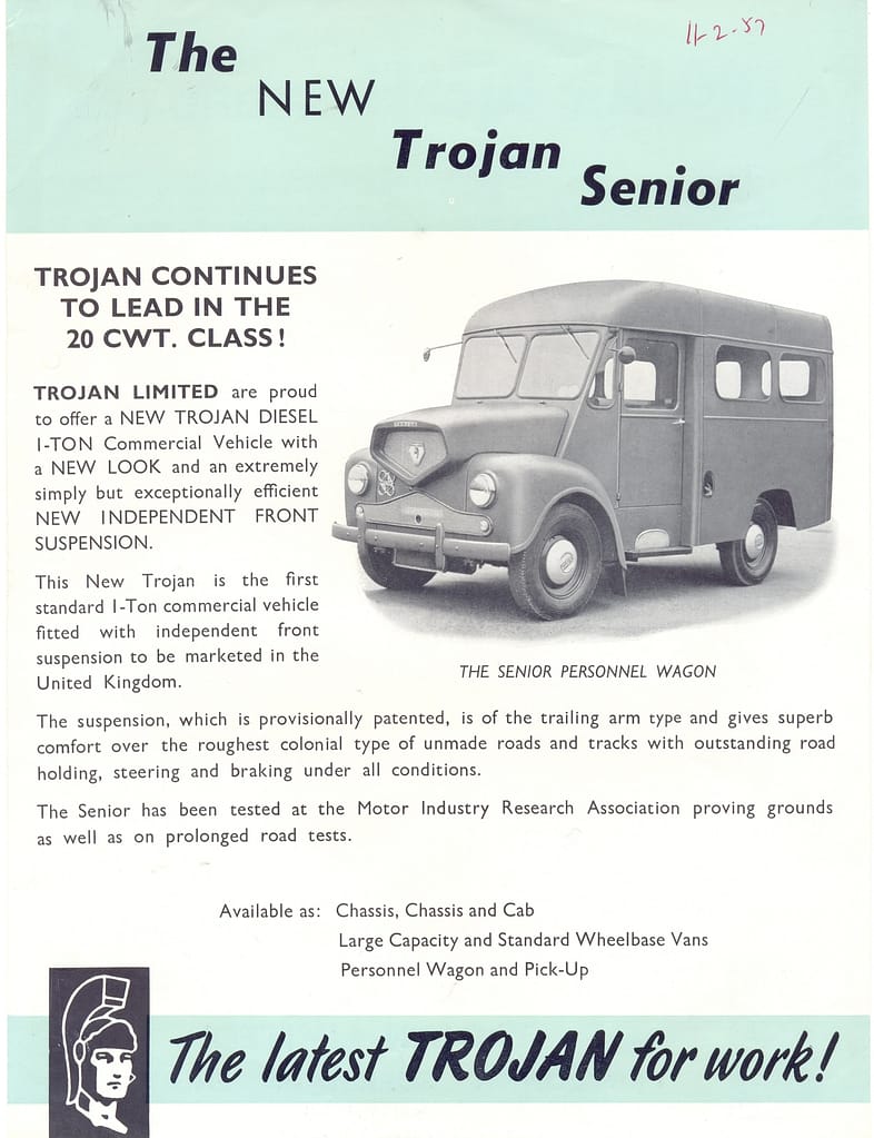 Post-War Vans - Trojan Museum Trust