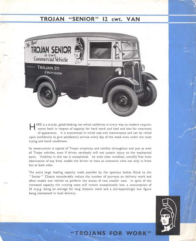 Pre-War Vans – Trojan Museum Trust