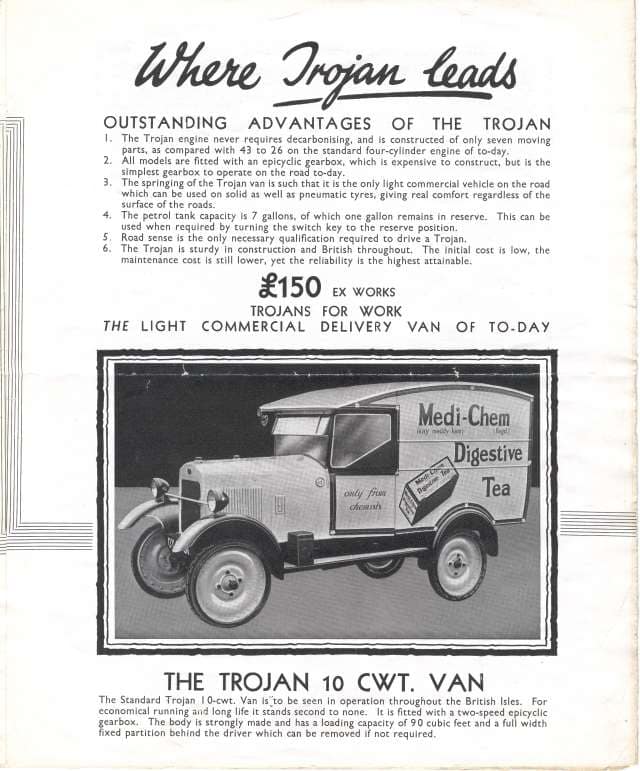 Pre-War Vans – Trojan Museum Trust
